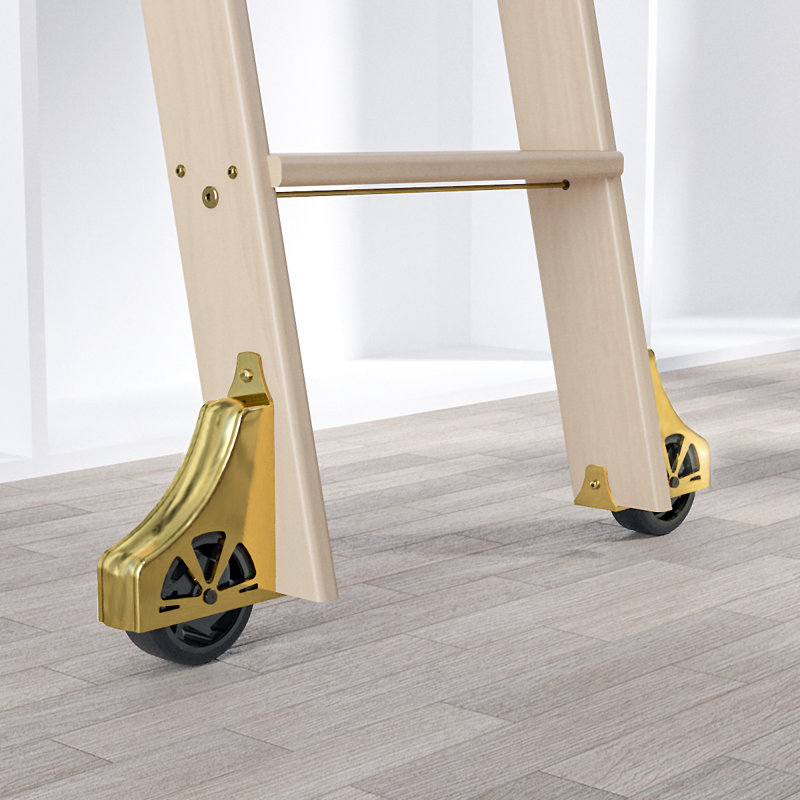 WFX Utility™ Midcre Maple 7.67' 7- Step Wood Removable Ladder & Reviews | Wayfair